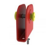 Childrens Coloured Cubicle Channel Bracket - M&P Fittings