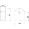 Stainless Steel Cubicle Channel Bracket (PVD) | M&P Fittings