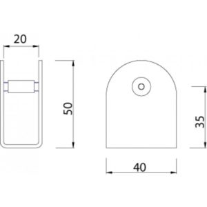 Stainless Steel Cubicle Channel Bracket (PVD) | M&P Fittings